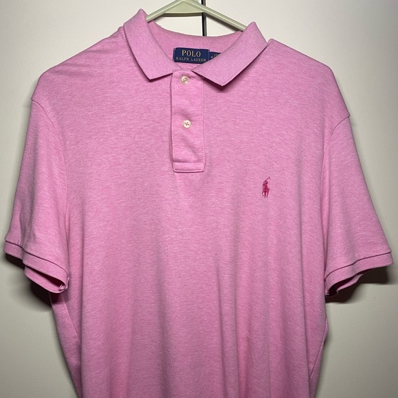 Polo Ralph Lauren | Shirts | Ralph Lauren Baby Pink Polo With Hot Pink ...